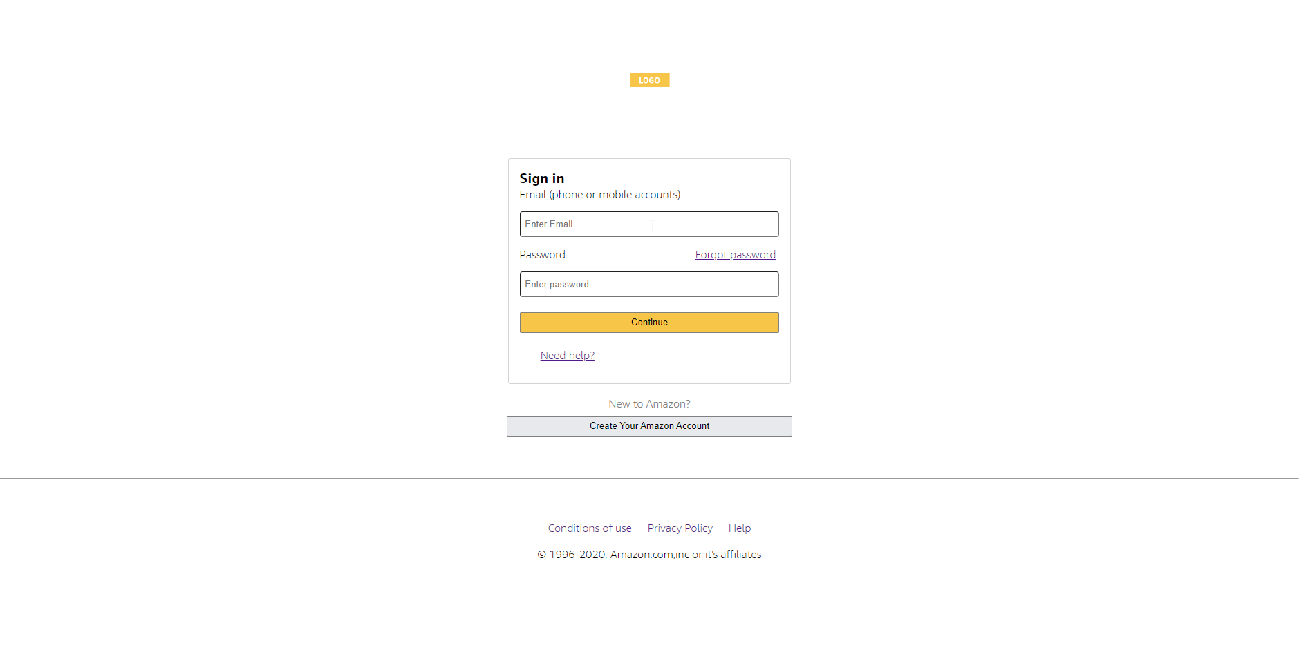 GitHub - icelikespy/Amazon-login-mockup: A simple mockup of the Amazon ...