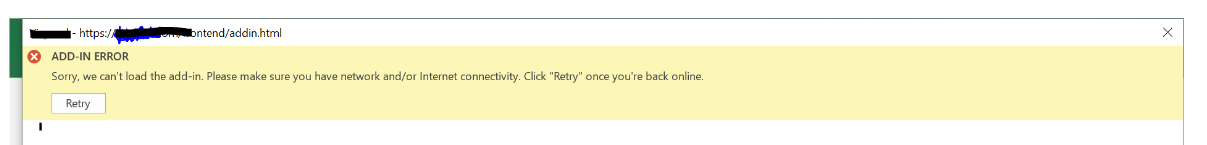 Office Dialog Is Not Loading Dialog Api From Excel Add In Taskpane On