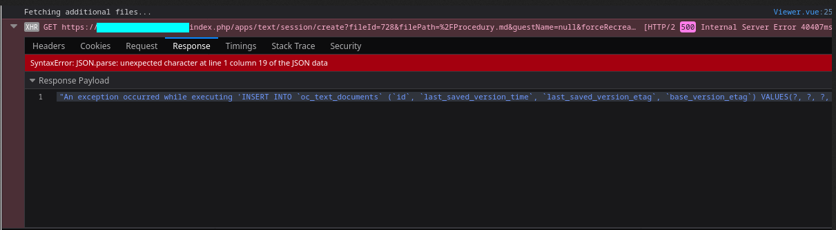 loading file with error · Issue #1069 · nextcloud/text · GitHub