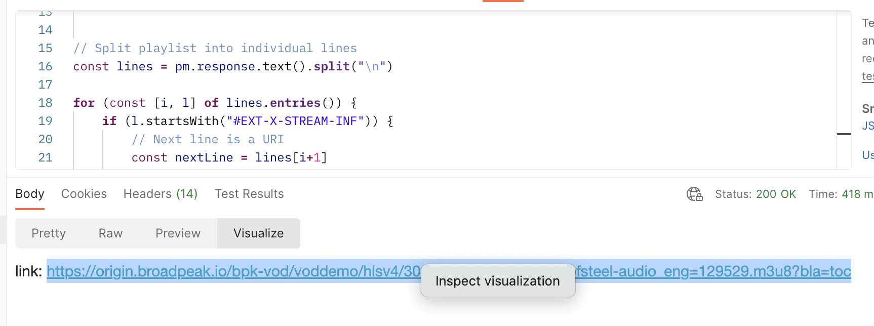 No Open In A New Tab In Visualiser · Issue 11657 · Postmanlabspostman App Support · Github