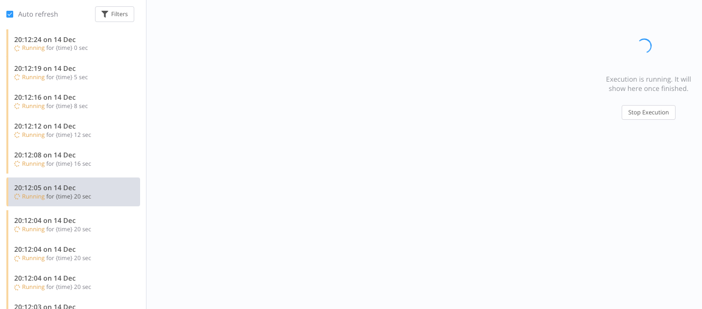bug(rest/executions-current) the filter parameter not work, return other workflow's execution ...