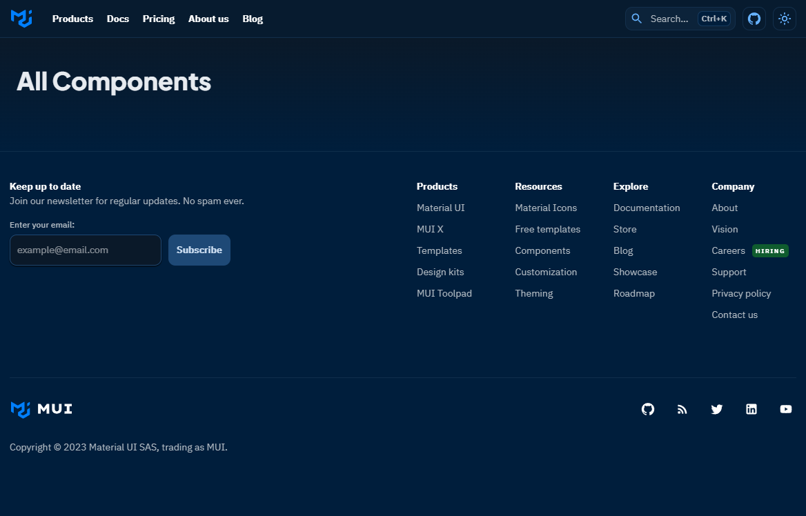 [docs] All components docs page is empty · Issue #38008 · mui/material-ui · GitHub