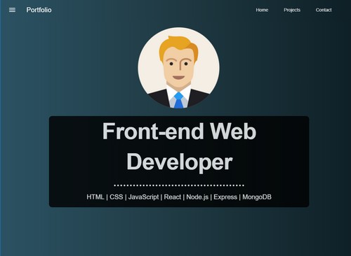 GitHub - frdvorak/react-portfolio: Blank portfolio website created with ...