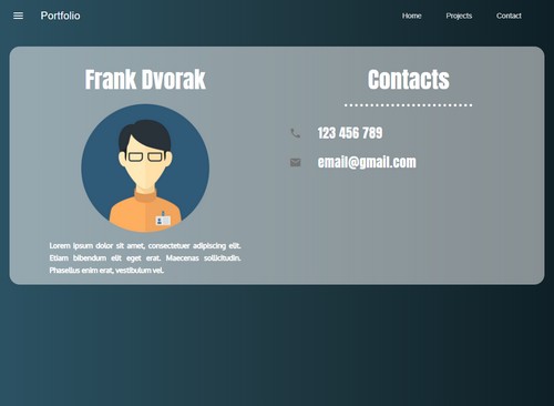 GitHub - frdvorak/react-portfolio: Blank portfolio website created with React, React Router and ...