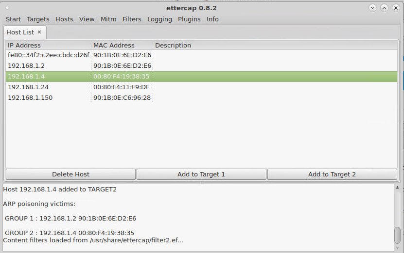 Ettercap Problem Filter Not Applied · Issue 1006 · Ettercap Ettercap · Github