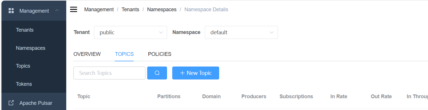 Topic Stats Does Not Support Pagination · Issue 536 · Apache Pulsar Manager · Github