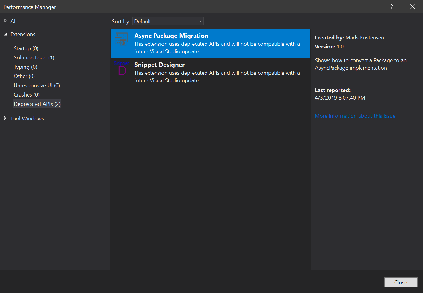 AsyncPackageMigration under Visual Studio Enterprise 2019 RTM · Issue #176 · microsoft/VSSDK ...