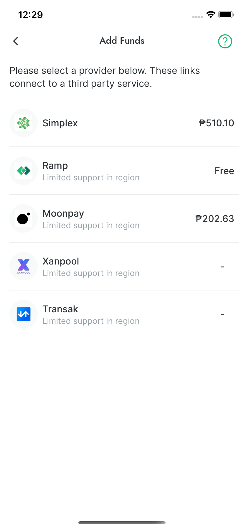 Add Ramp fee estimation · Issue #833 · valora-inc/wallet · GitHub
