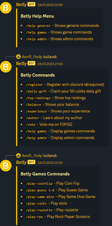 GitHub - AenR/betly-discord-bot: Betly Discord Casino Bot