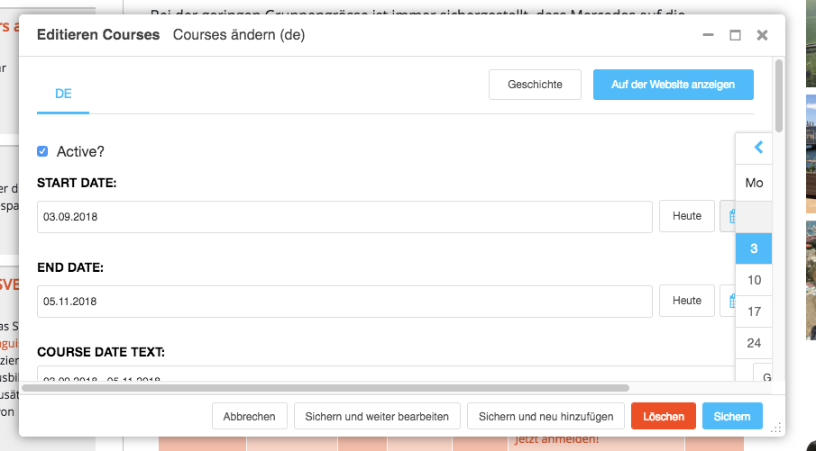 In A Plugins Frontend Editing Modal Djangos Datefield Or Datetimefield Datepicker Is Rendered