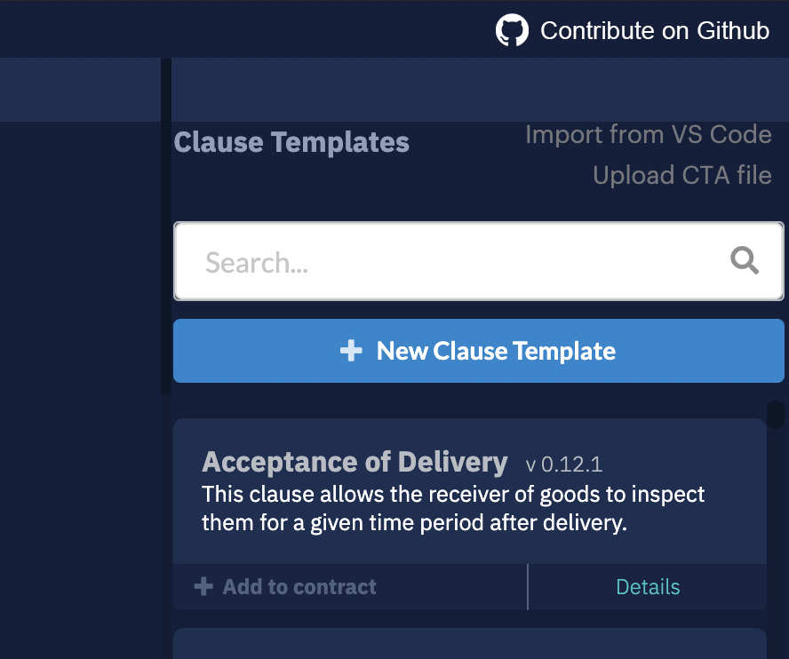 Remove github banner, replace with link in nav bar · Issue #106 · accordproject/template-studio ...