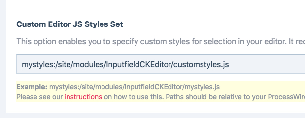 Using Custom Editor JS Styles Set causes js console error · Issue #674 · processwire/processwire ...