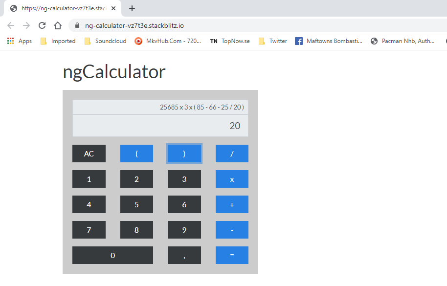 GitHub - GuyBosa/ng-calculator: Created with StackBlitz ⚡️
