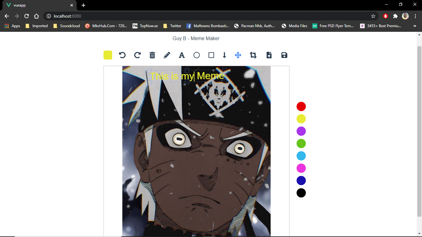 GitHub - GuyBosa/MemeCreator: A simple meme maker using VueJs and vue ...