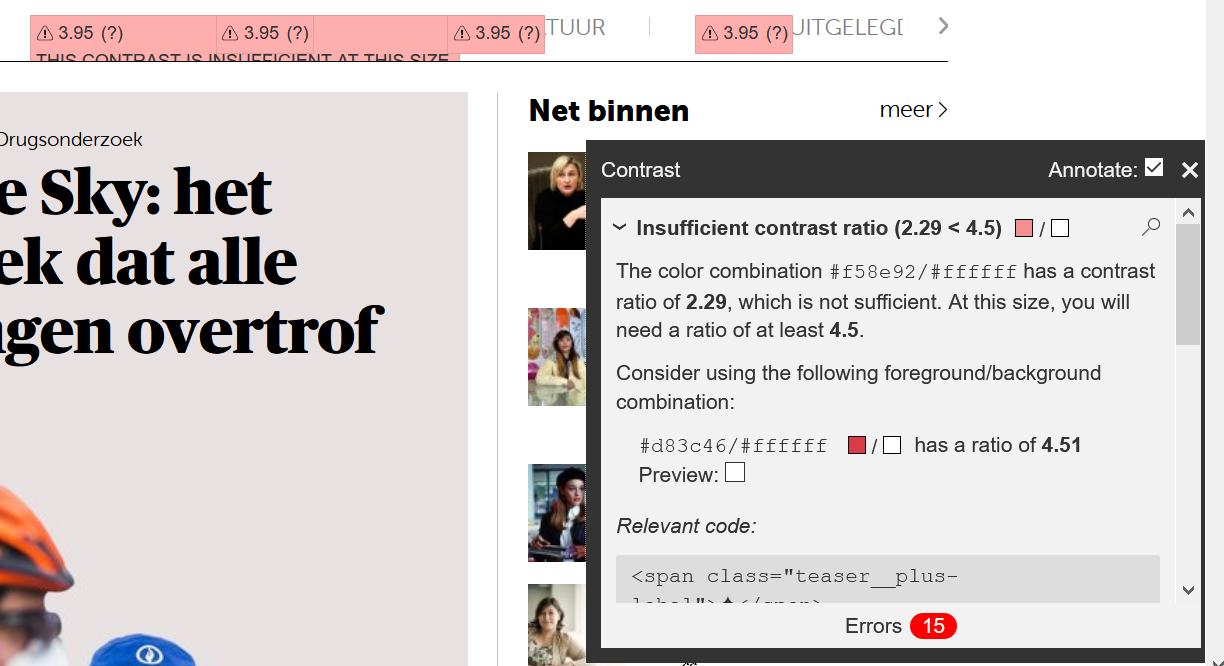 Add Colour Contrast Fix To The Output · Issue 4013 · Microsoft Accessibility Insights Web · Github