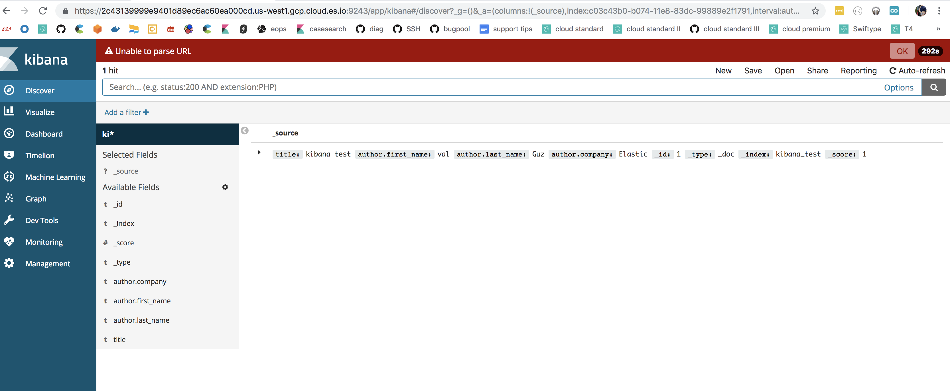 Shorten API generated URL yields an "Unable to Parse URL" error in ...