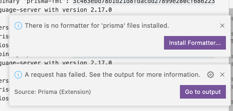Error in VS Code extension: "Connection to server got closed. Server will restart." · Issue #712 ...