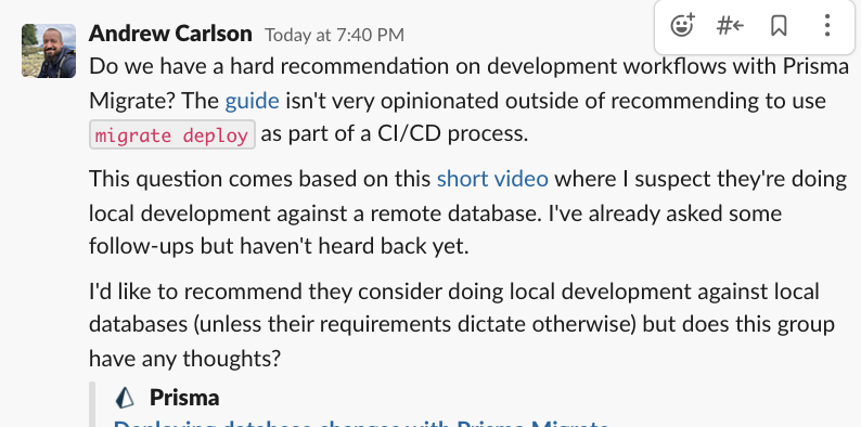 Improve Docs For Prisma Migrate Workflows In Ci Cd · Issue 2918 · Prisma Docs · Github