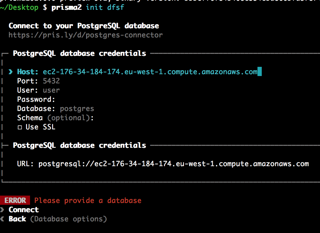 Defaults are not being used in the new init flow · Issue #471 · prisma/prisma · GitHub