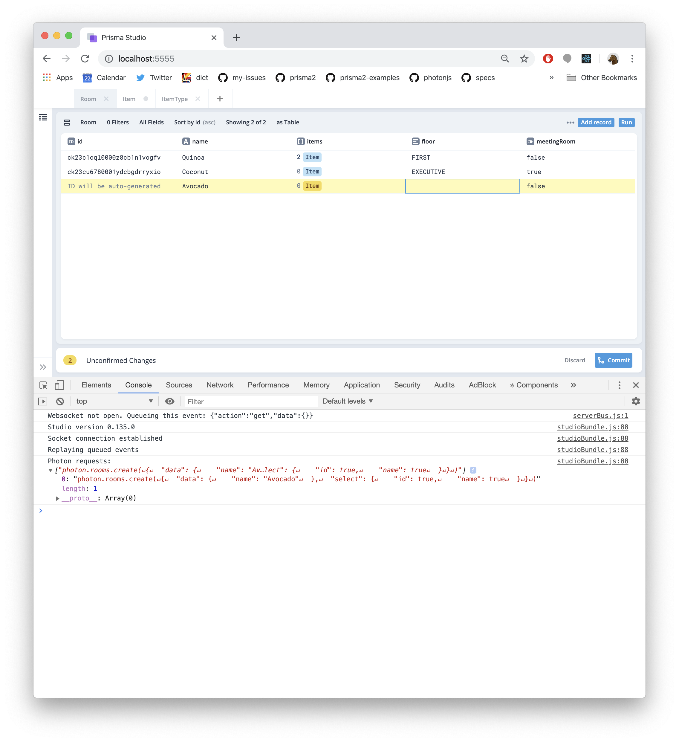 Cant Add Record For Model That Has Required Enum · Issue 254 · Prisma