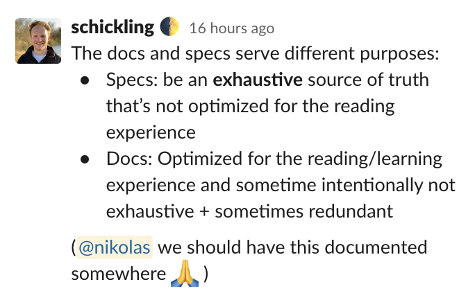 Clarify relationship between docs and specs · Issue #306 · prisma/docs · GitHub