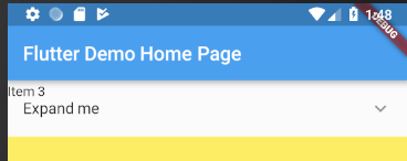 collapsed ExpansionTile vanishes when below ListView.builder is scrolled to end · Issue #17716 ...