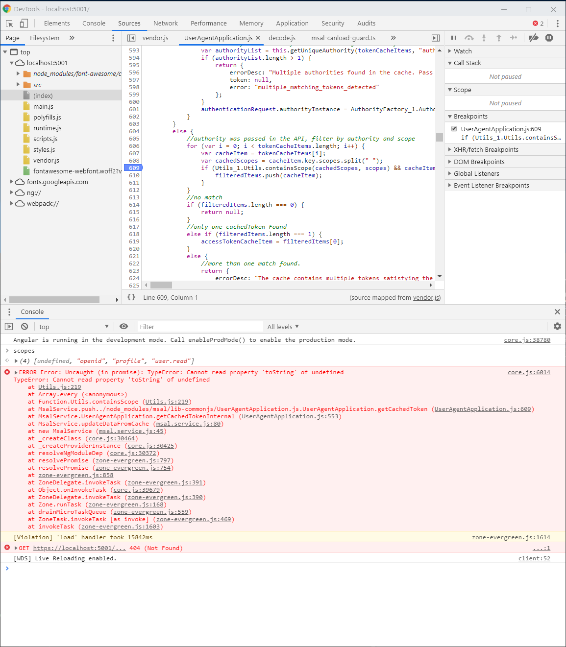 tostring on undefined for scopes · Issue #930 · AzureAD/microsoft ...