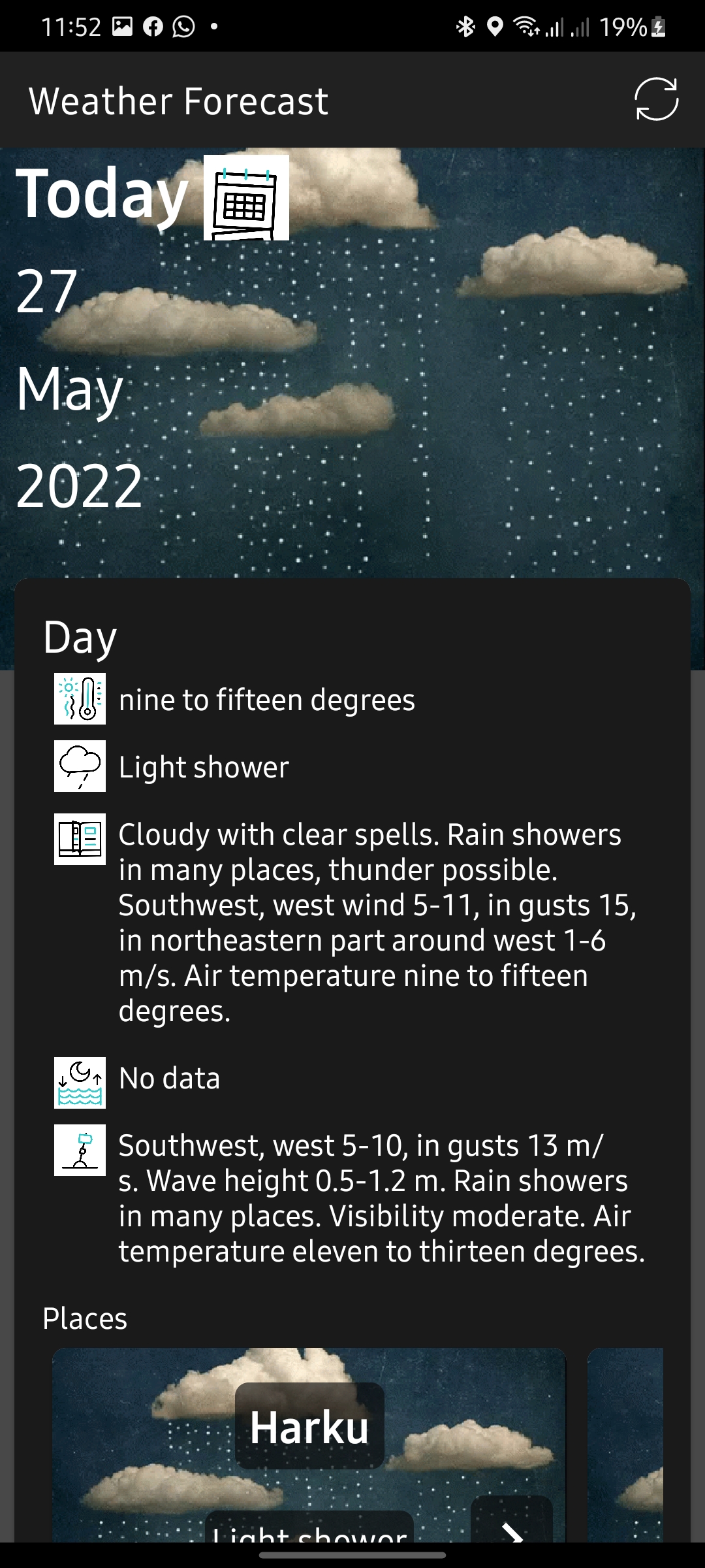GitHub - tolulonge/Weather-Forecast: This android application fetches ...