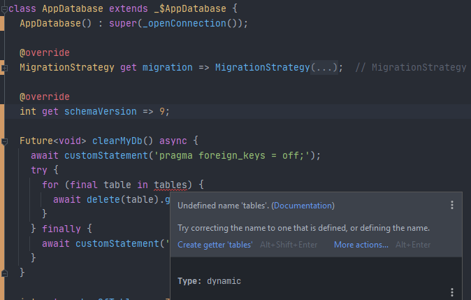 Wipe the content of my tables? · simolus3 drift · Discussion #2088 · GitHub