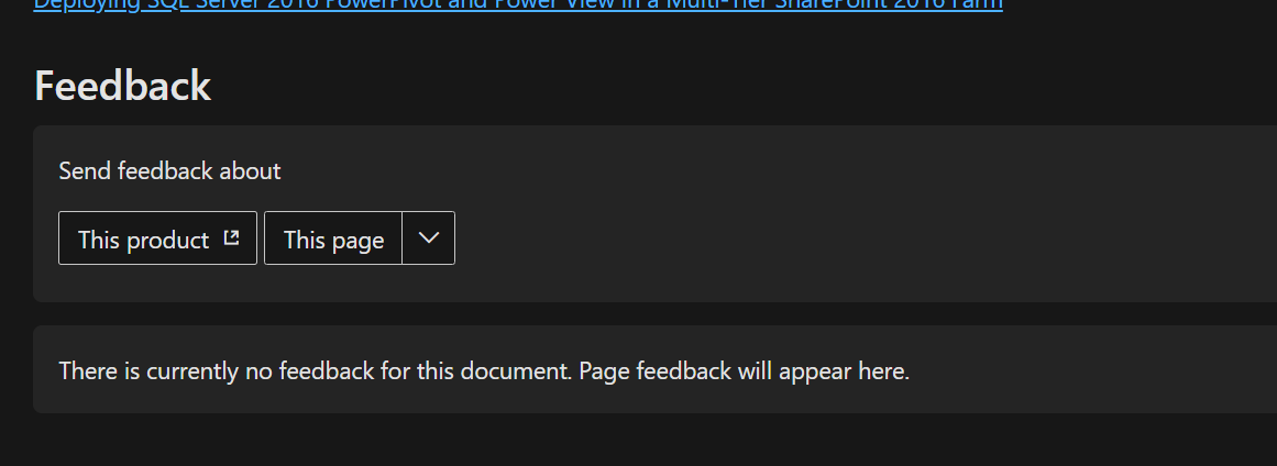 Missing ability to add Feedback to page · Issue #2184 · MicrosoftDocs/feedback · GitHub