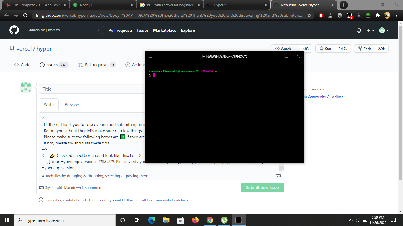 Text is all blurry in Hyper. Help Please! · Issue #5097 · vercel/hyper · GitHub