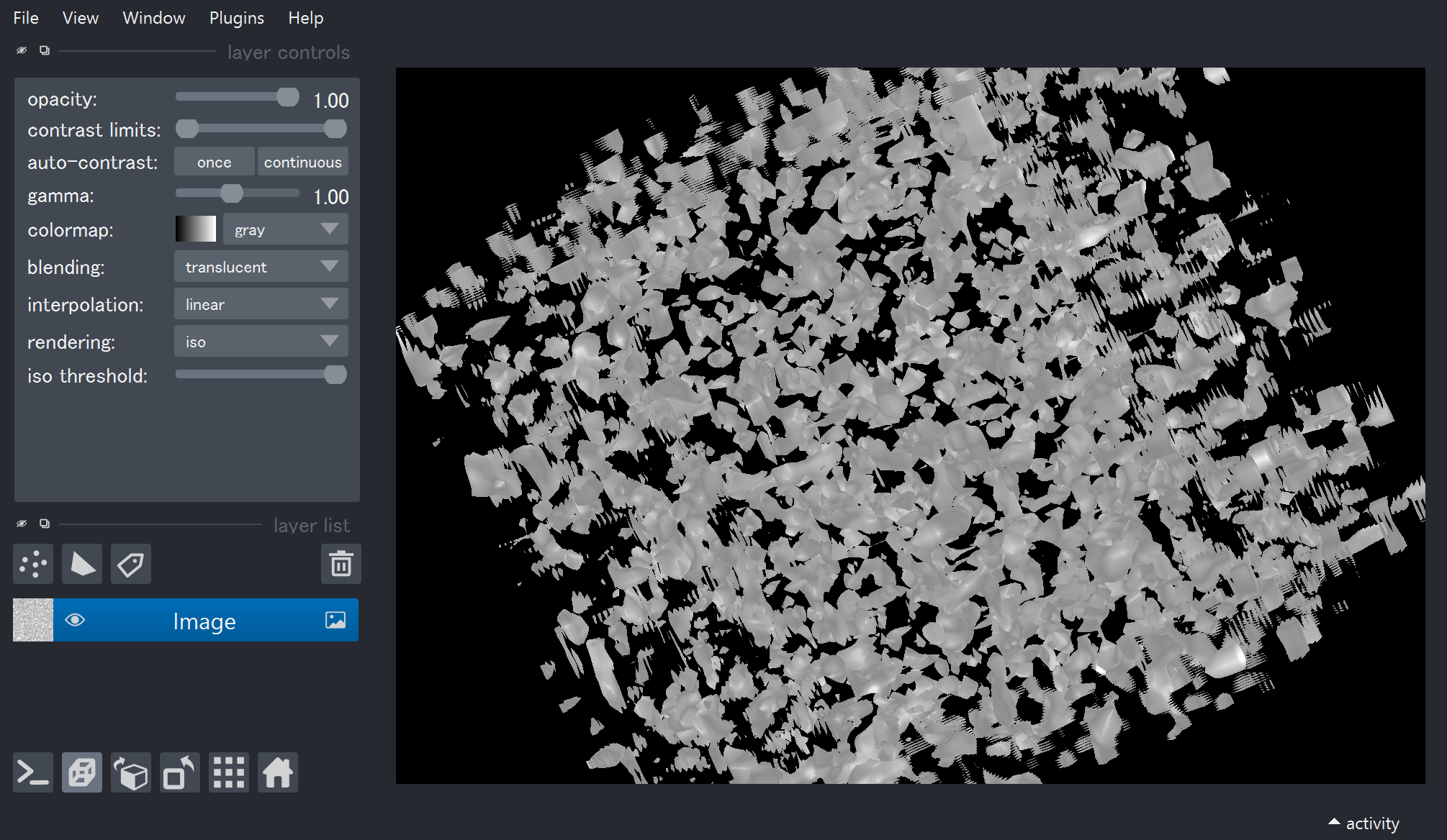 Min/max values of Iso threshold slider does not match the range of ...