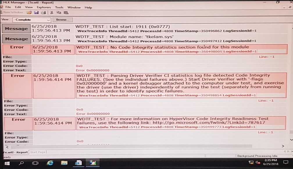 Code Integrity errors while testing on HLK · Issue #253 · microsoft ...