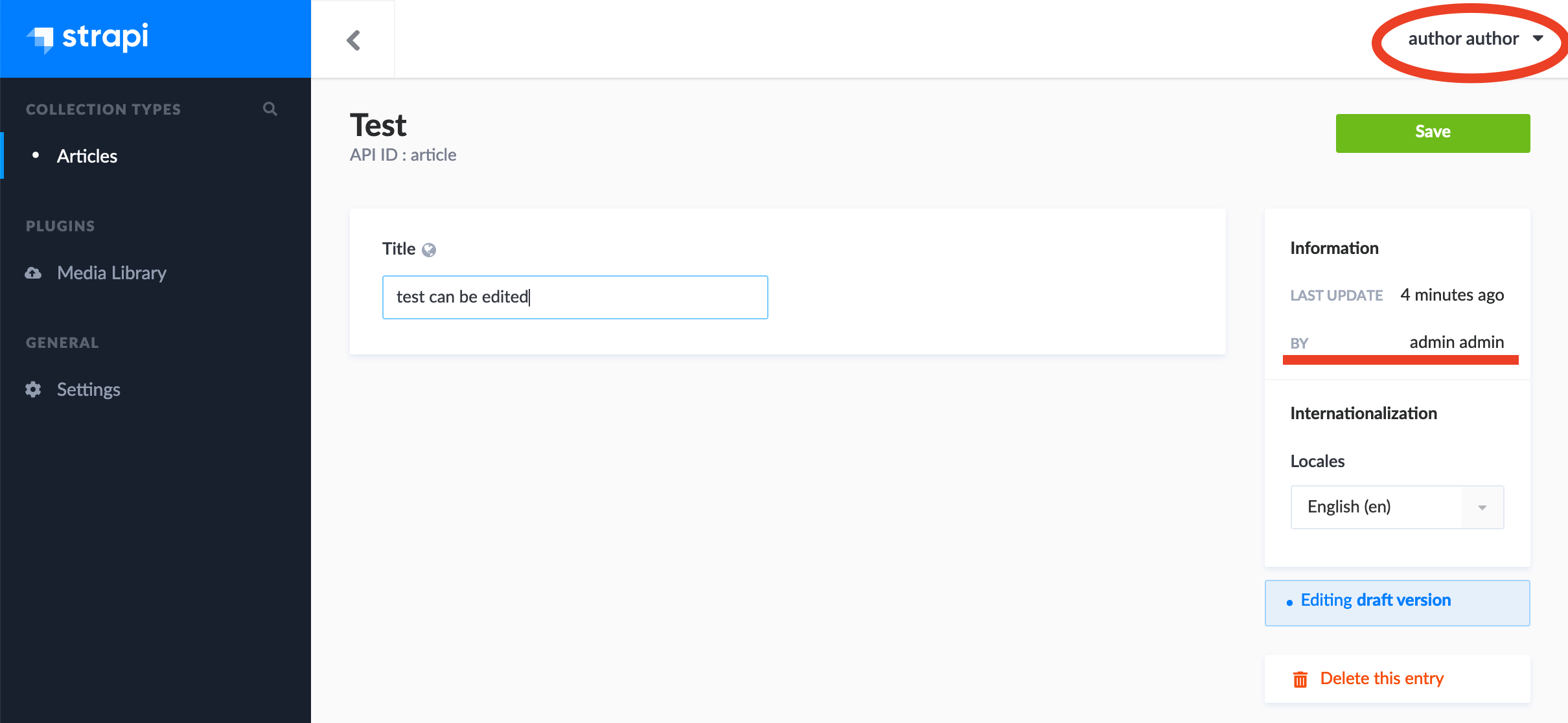 Author RBAC not working for collections with i18n · Issue #10159 · strapi/strapi · GitHub