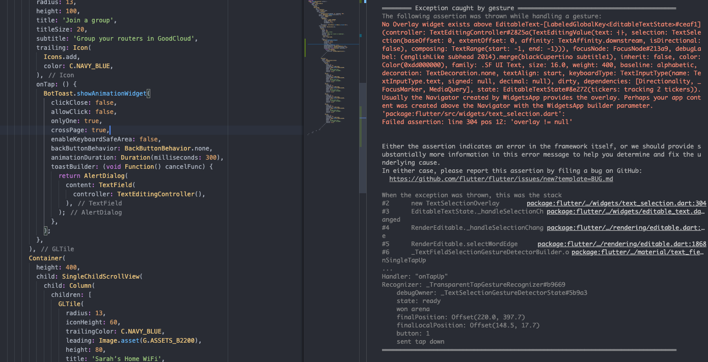 Toast里面放输入框 呼出键盘之后位置错误 · Issue #75 · MMMzq/bot_toast · GitHub