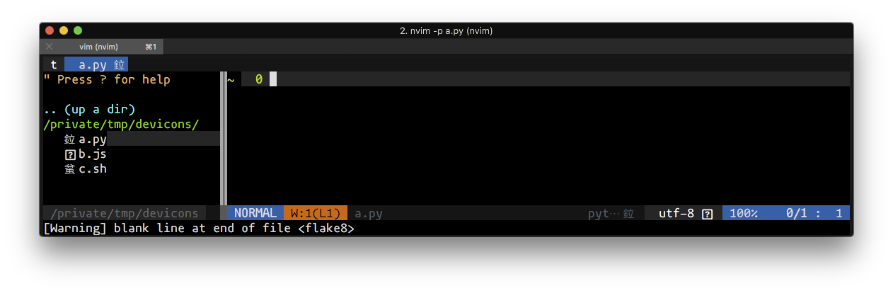 Icons show in Terminal but not in iTerm · Issue #226 · ryanoasis/vim ...