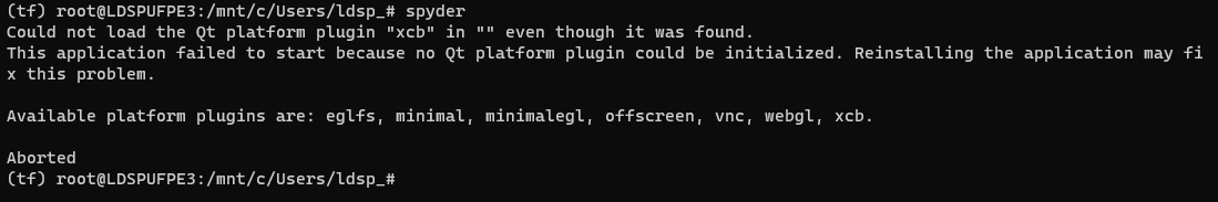 Can't launch Spyder in Windows 11 with WSL2 · Issue #21120 · spyder-ide/spyder · GitHub