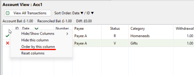 Order by 'status icon' column in transaction lists · Issue #5359 · moneymanagerex/moneymanagerex ...