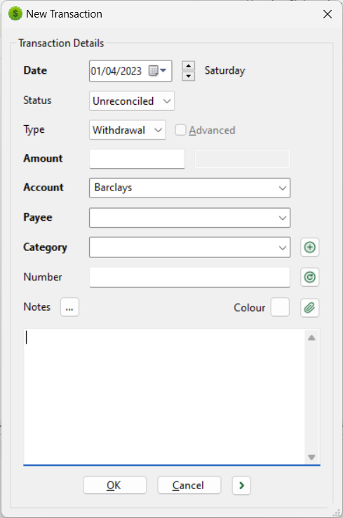 Account, Payee and Category dropdown lists are not active · Issue #5809 ...