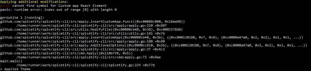 Cannot find symbol for Custom app React symbols · Issue #845 · spicetify/cli · GitHub