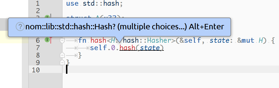 False positive: unresolved reference hash · Issue #3136 · intellij-rust/intellij-rust · GitHub