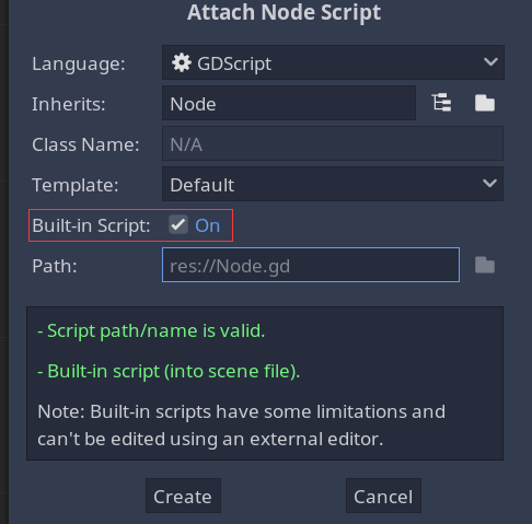 Support for built-in script · Issue #144 · Scony/godot-gdscript-toolkit · GitHub