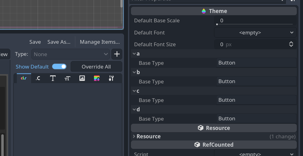 Theme variation bugs. · Issue #64859 · godotengine/godot · GitHub