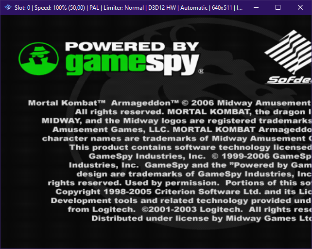 Bug Mortal Kombat Armageddon Stretched And Cut Beyond Visible Area Except Movies · Issue