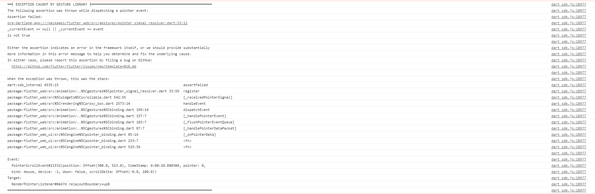 Scrolling In Nestedscroll View Throws Exception · Issue 40411 · Flutterflutter · Github