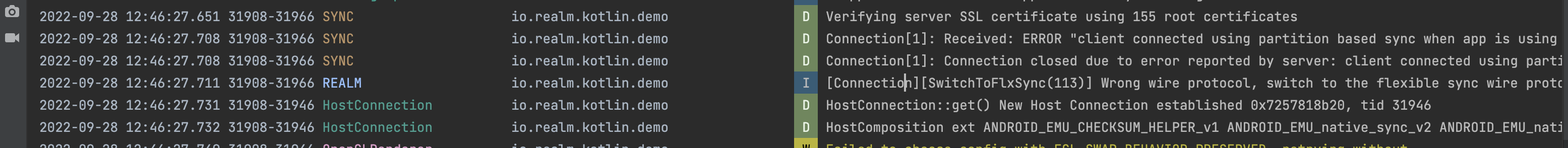 Default log-level is too low for Sync Errors, making them easy to miss. · Issue #1029 · realm ...