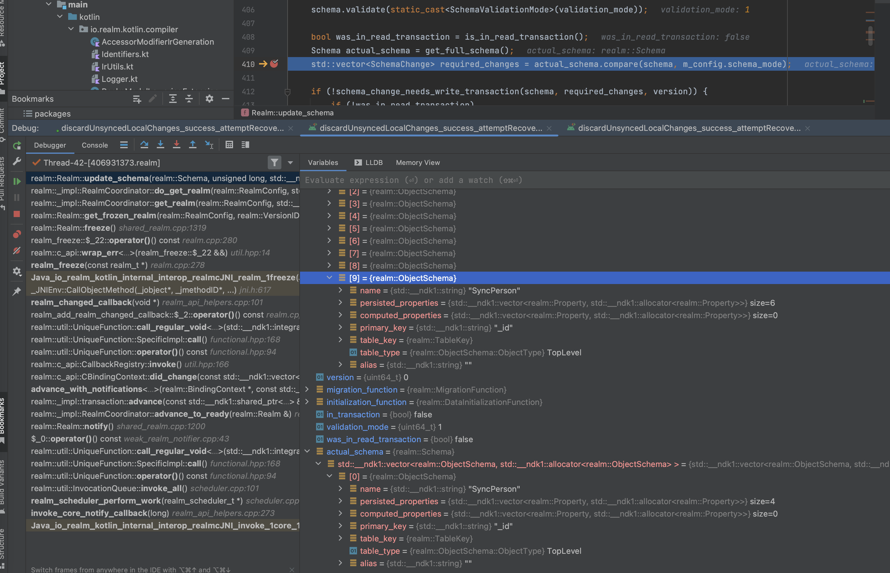 ClientReset with DiscardLocalChanges are crashing with `[5]: Wrong transactional state` on Core ...