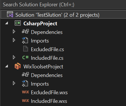 Oddities in Excluding files via Visual Studio · Issue #7687 · wixtoolset/issues · GitHub