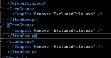 Oddities in Excluding files via Visual Studio · Issue #7687 · wixtoolset/issues · GitHub
