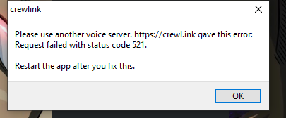 Connection Issue · Issue #97 · ottomated/CrewLink-server · GitHub